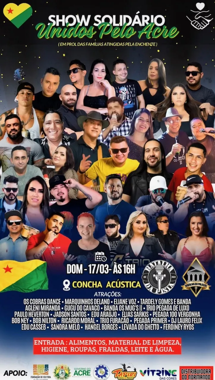 Mais de 20 artistas da música acreana fazem show hoje na concha ...